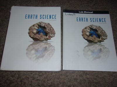 BJU Bob Jones 8th grade EARTH SCIENCE 8 Student Set Textbook Lab Manual ...