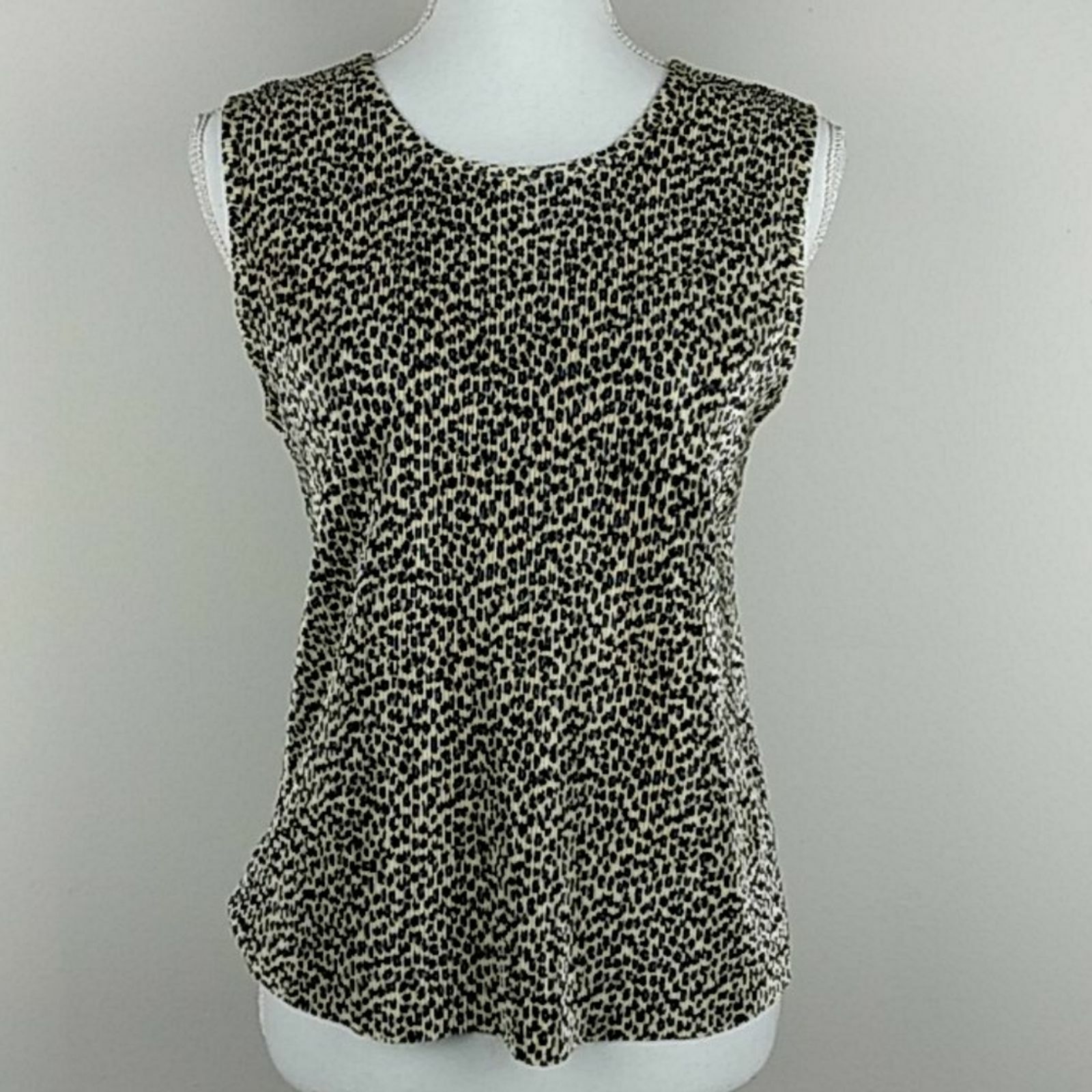 Plissé women's Large leopard print sleeveless top - Gem