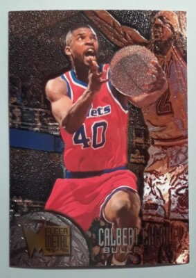 1995-96 Fleer Metal Calbert Cheaney #115 Washington Bullets NBA ...