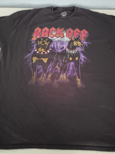 ODM Back Off Dog Thunder Graphic T-shirt Men 2xl Black Short Sleeve | eBay
