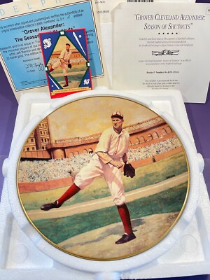 Legends of Baseball Collector Plate Jeff Barson Foam COA Papers G.C ...