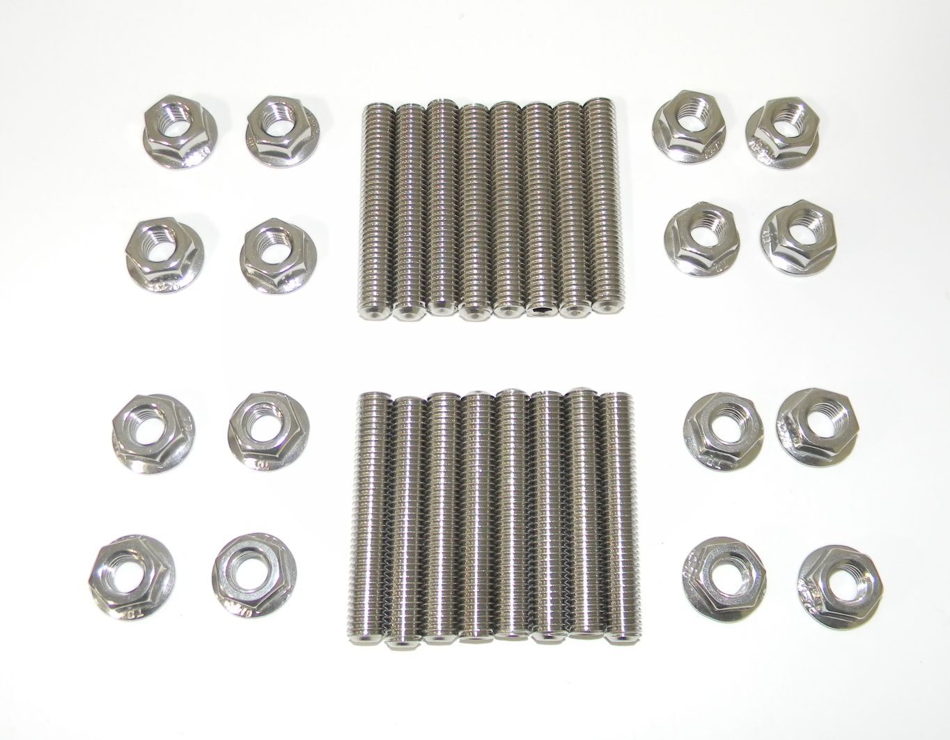 FORD 4.6L/5.4L 2V & 4V 40MM STAINLESS STEEL HEADER STUD KIT 16 PCS. NEW ...