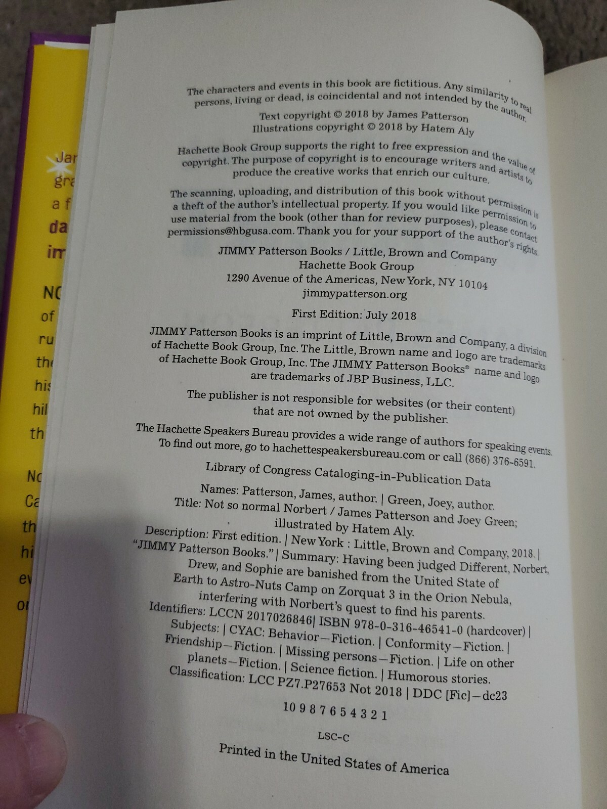 Not So Normal Norbert by Patterson, James 1st edition 9780316465410 | eBay