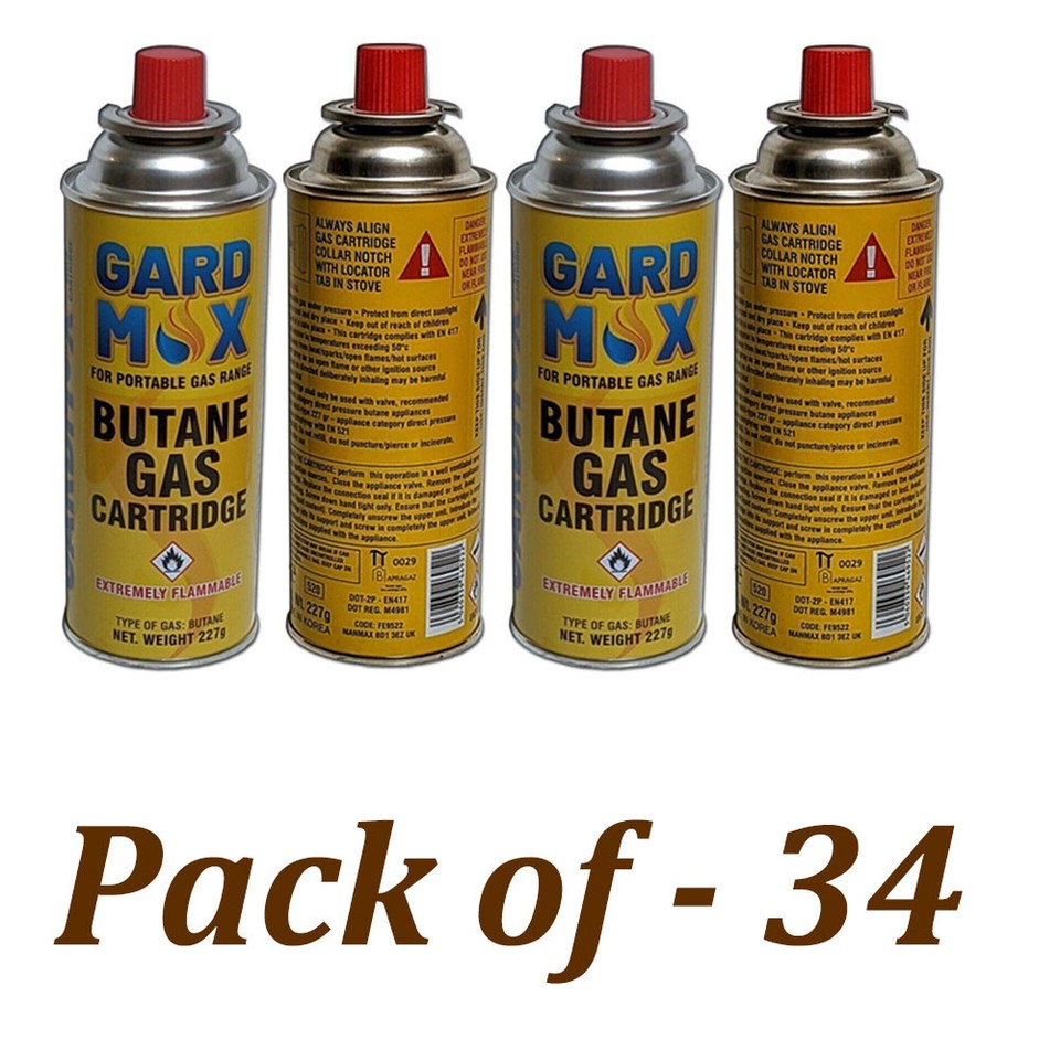 BUTANE GAS BOTTLES CANS PORTABLE STOVE FOR CAMPING GRILLING HEATER ...