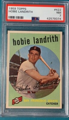 1959 Topps Baseball #422 Hobie Landrith PSA 7 Perfectly Centered | eBay