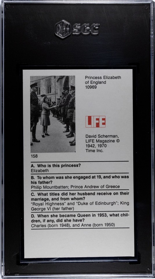 SGC 8.5 SELCHOW & RIGHTER #158 PRINCESS ELIZABETH OF ENGLAND | eBay