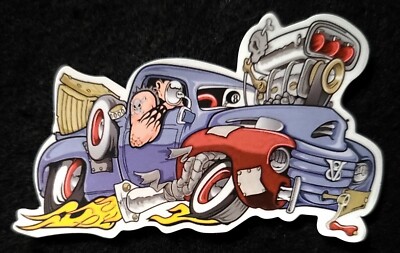 HOT ROD STICKER “WHITE WALL BLOWER” 3 5/8 X 2 GLOSSY | eBay