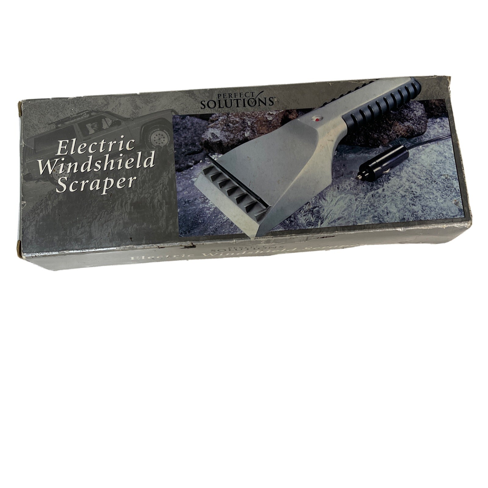 Perfect Solutions Electric Windshield Scraper 4" W x 1 3/4"D x 10 3/4 ...