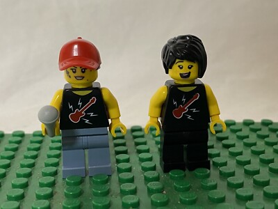 Lego Mini Figure Rockstar Set Of Two Comes With One Microphone | eBay