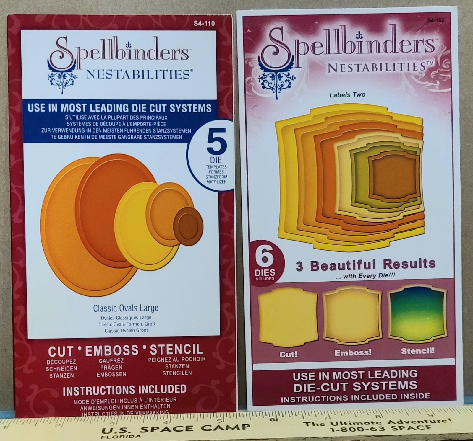 Spellbinders Nestabilities Lot Of 2 Cutting Dies: Classic Ovals Large ...