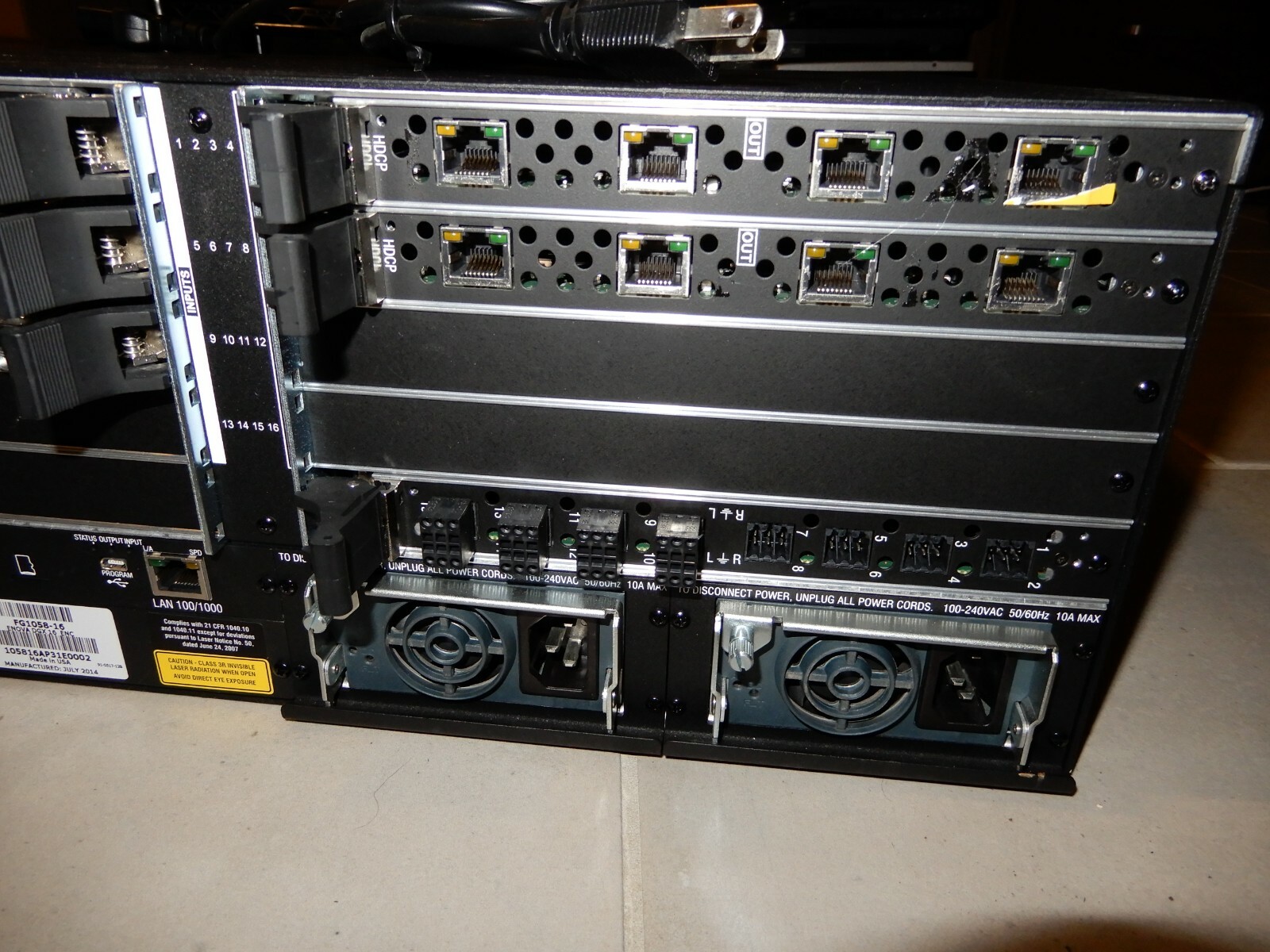 AMX ENOVA DGX16 Digital Media Switcher w/ Boards | eBay