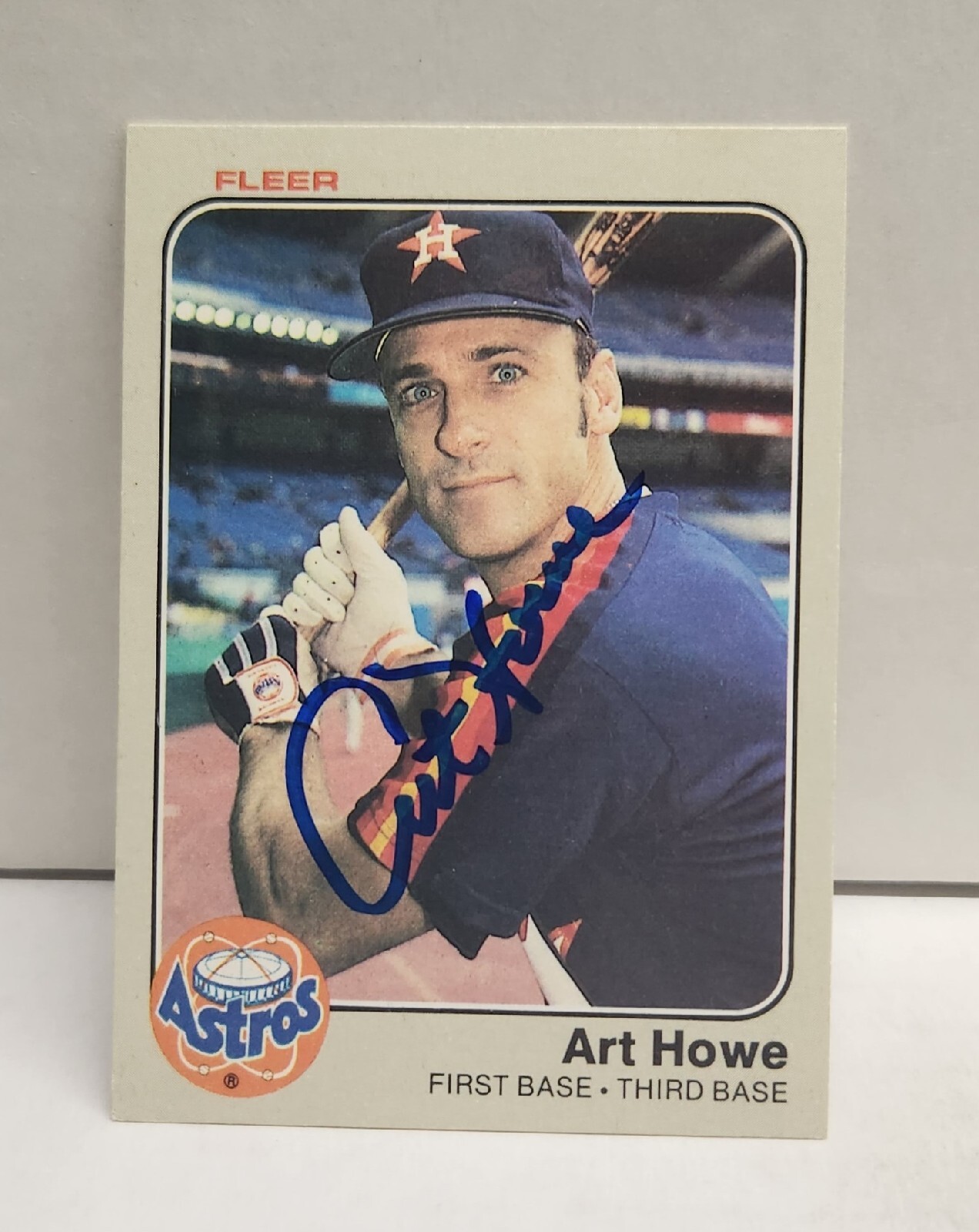 ART HOWE 1983 Fleer #450 AUTOGRAPH ~ IP AUTO ~ Houston ASTROS | eBay