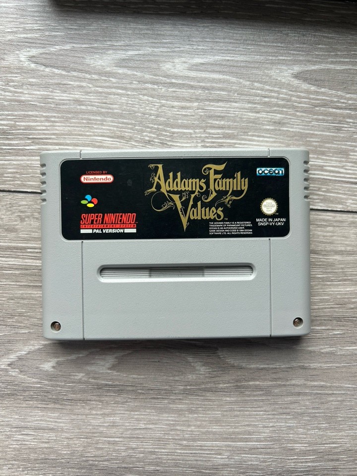 The Addams Family Values Super Nintendo SNES PAL Boxed with Manual ...