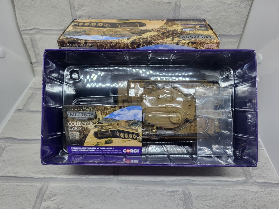 CORGI PANZERKAMPFWAGEN VI TIGER AUSF E TANK TUNISIA 1943 1/50 CC60515 ...