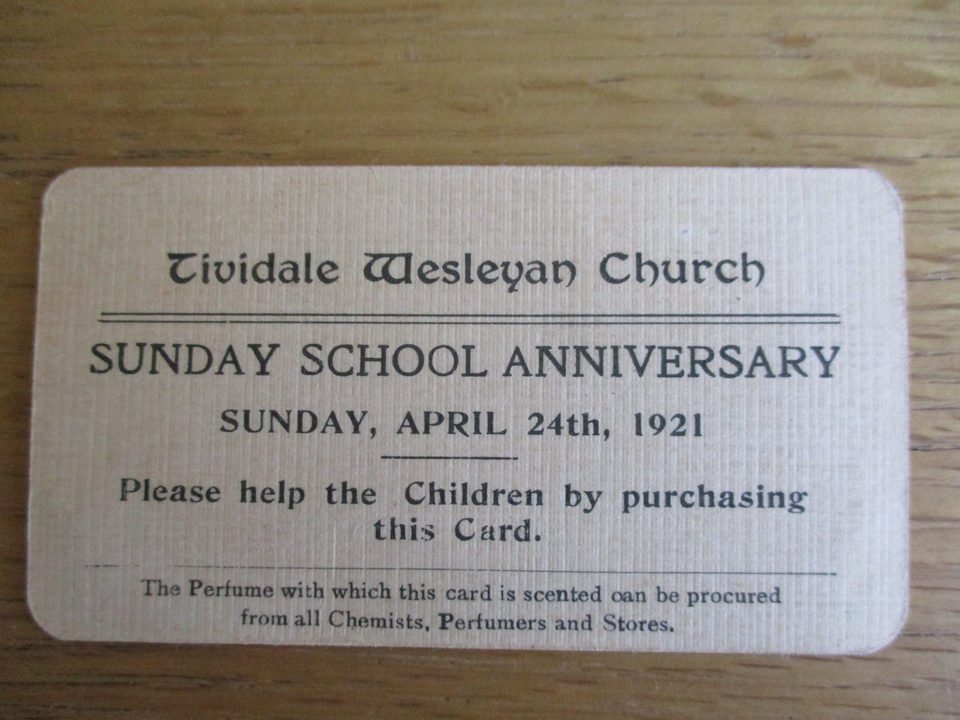 Vintage Perfume Trade Card Fascination J Grossmith Tividale Wesleyan ...