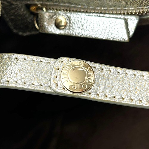 Jimmy Choo SOFIA S Silver Gold Studs | eBay