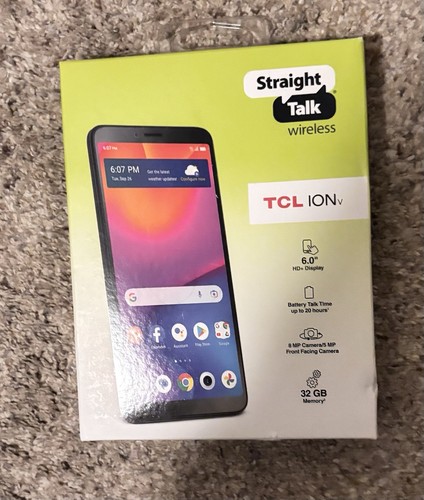 Straight Talk TCL Ion V-32gb-Locked To Straight Talk-New | eBay