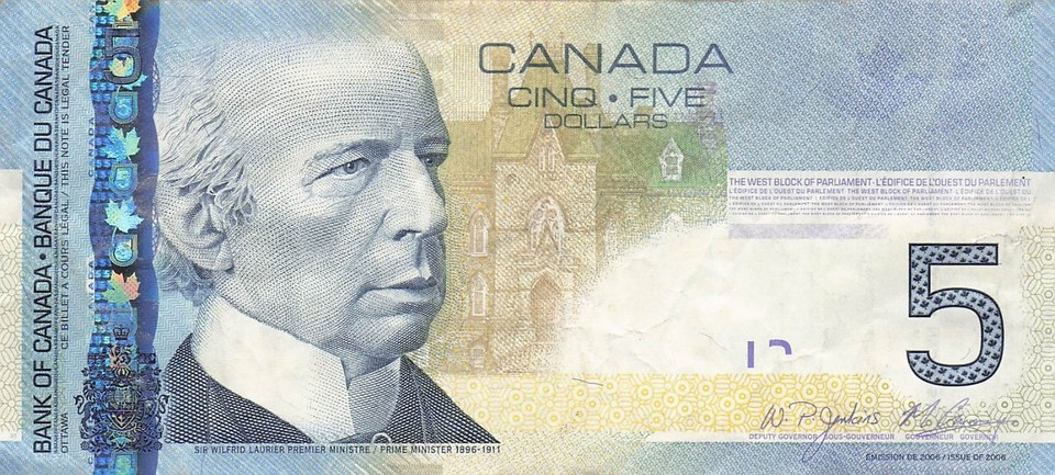 Canada $5 2010 Series HPW Circulated Banknote LA S | eBay