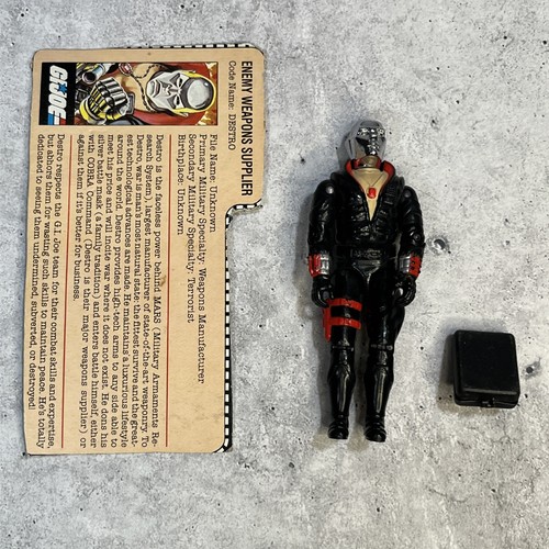 Vintage GI Joe Cobra Destro w/ File Card 1983 ARAH | eBay