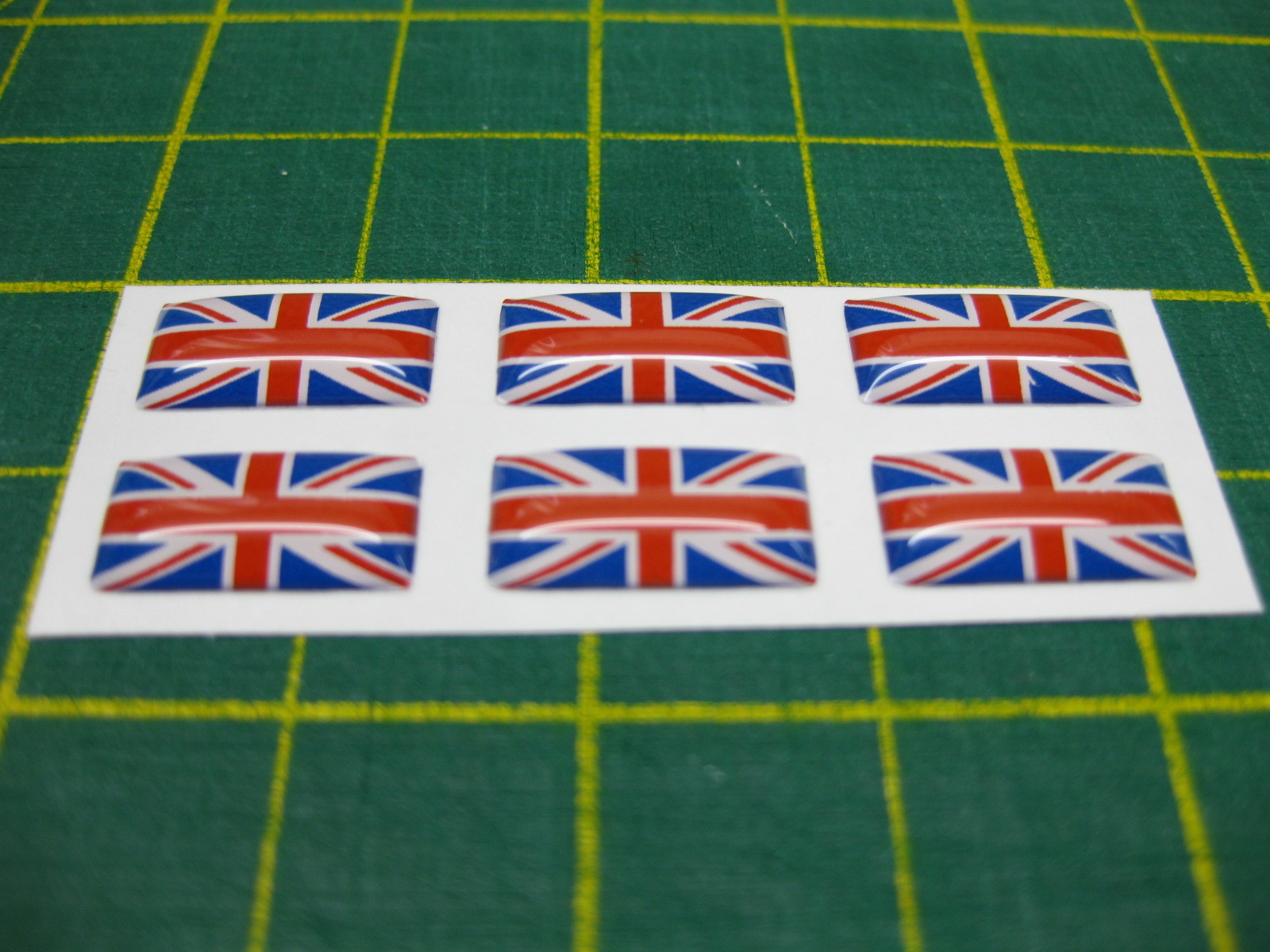 6 SMALL DOMED UK UNION FLAG STICKERS 15mm x 7.5mm | eBay UK