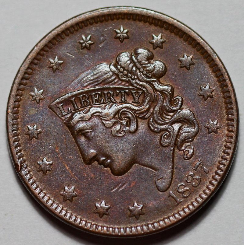 1837 Coronet Head Large Cent, Head of 1838 - US 1c Copper Coin | eBay
