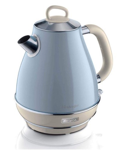 ARIETE Retro Jug Kettle, Blue Vintage Style, 1.7 Litre, 2000 W ...