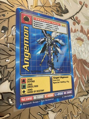 Digimon Digi-Battle Angemon St-14 1st Edition 1999 Bandai Vintage | eBay