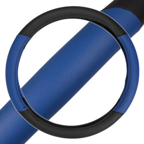 BDK Blue Black Two Tone Steering Wheel Cover For Car Van SUV Truck Auto ...