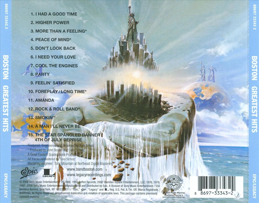 BOSTON - GREATEST HITS [EPIC/LEGACY] NEW CD 886973334324| eBay