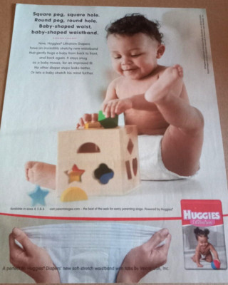 2003 ad page - Huggies Ultratrim Diapers - cute baby vintage PRINT ...