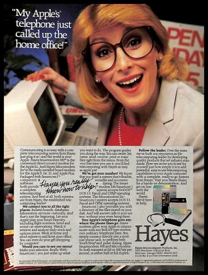 1984 Hayes Apple Microcomputer Smartmodem 300 Micromodem II PRINT AD | eBay