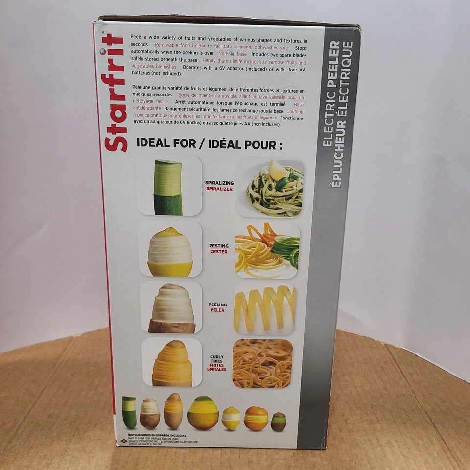 Starfrit Rotato Express 2.0 ELECTRIC Peeler -Black FRUITS APPLES ...