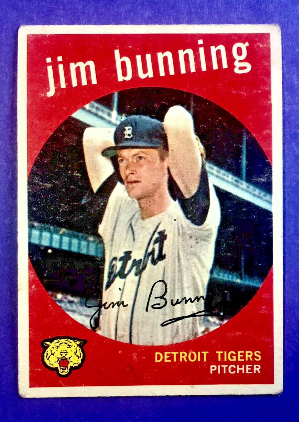 1959 Topps Jim Bunning #149 Baseball Detroit Tigers (9x All-Star/Hall ...