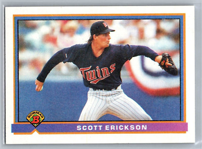1991 TOPPS BOWMAN CARD # 335 Scott Erickson - Minnesota Twins | eBay