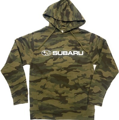 Subaru Logo Green Camo Pullover Forester Impreza WRX STI Hoodie NEW ...