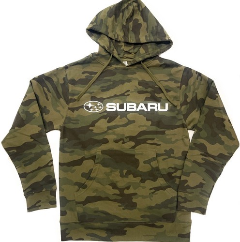Subaru Logo Green Camo Pullover Forester Impreza WRX STI Hoodie NEW ...