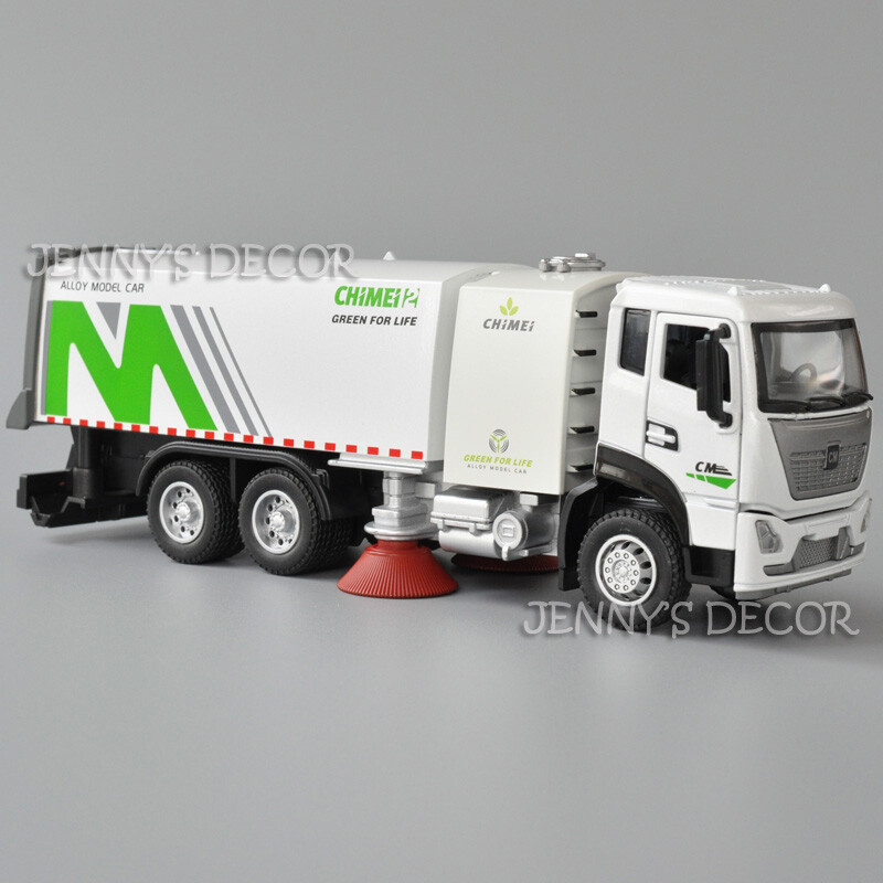 1:43 Scale Diecast Sanitation Vehicle Model Toy Garbage Cleaning ...