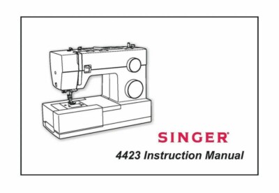 Singer 4423 Manual Sewing Machine Instructions User Guide Bound | eBay