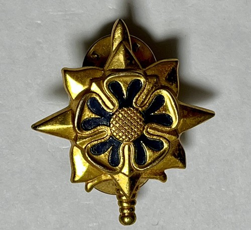 U.S. Army Special Forces Green Beret DUI Pin Insignia Badge Gold Blue ...