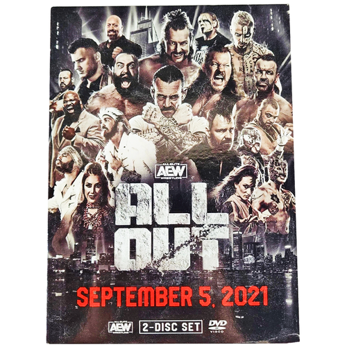 AEW All Out 2021 2-Disc DVD CM Punk Return Omega Bucks Jericho Moxley ...