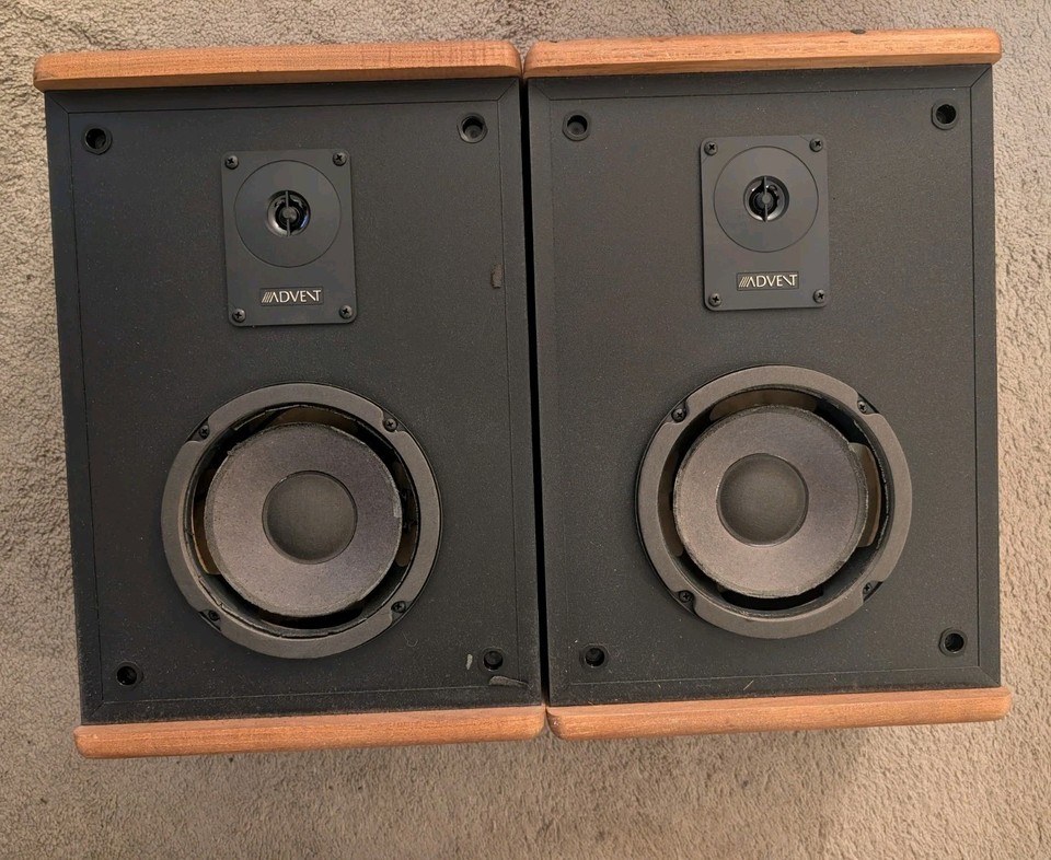 Vintage Set of Advent Baby Advent II Speakers Needs Refoamed Good Cond ...