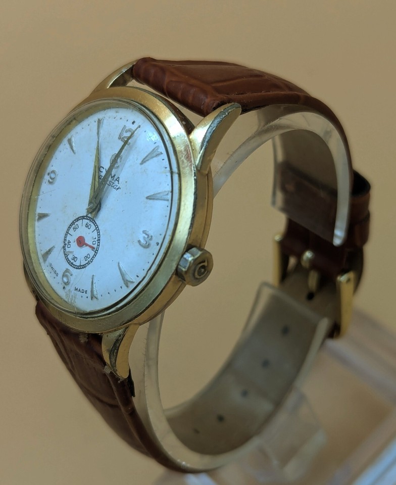 VINTAGE CYMA NAVYSTAR CYMAFLEX MENS AUTOMATIC WATCH GOLD PLATED | eBay