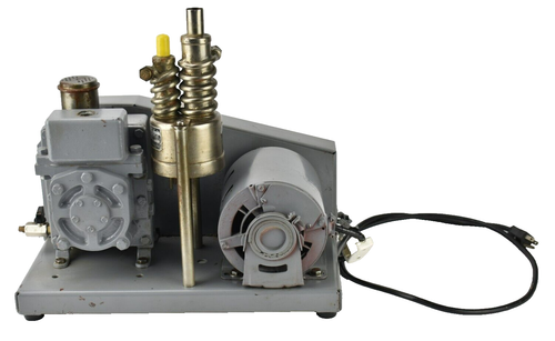 Welch 1400 DuoSeal 1Ph Belt Drive Rotary Vane Vacuum Pump & CVC VMF-10 ...