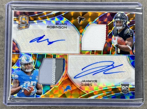 2023 Panini Spectra - Dual Patch Autographs Neon Orange Prizm #DPA-4 ...