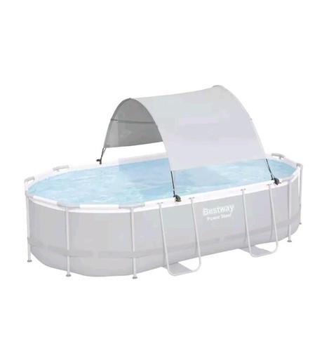 Bestway Pool Canopy for Above Ground Pools Gray 6' 11" to 11' 2" | eBay
