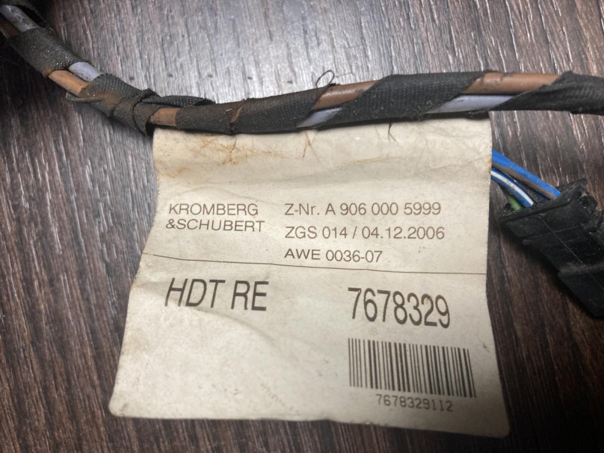 MERCEDES-BENZ SPRINTER 3,5-T BOX (906) (06.06-) DOOR WIRING HARNESS ...