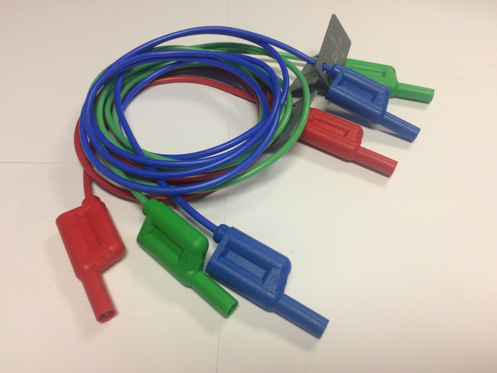 Red Blue Green Piggyback Stackable Test Leads for Megger 1710 1720 1730 ...