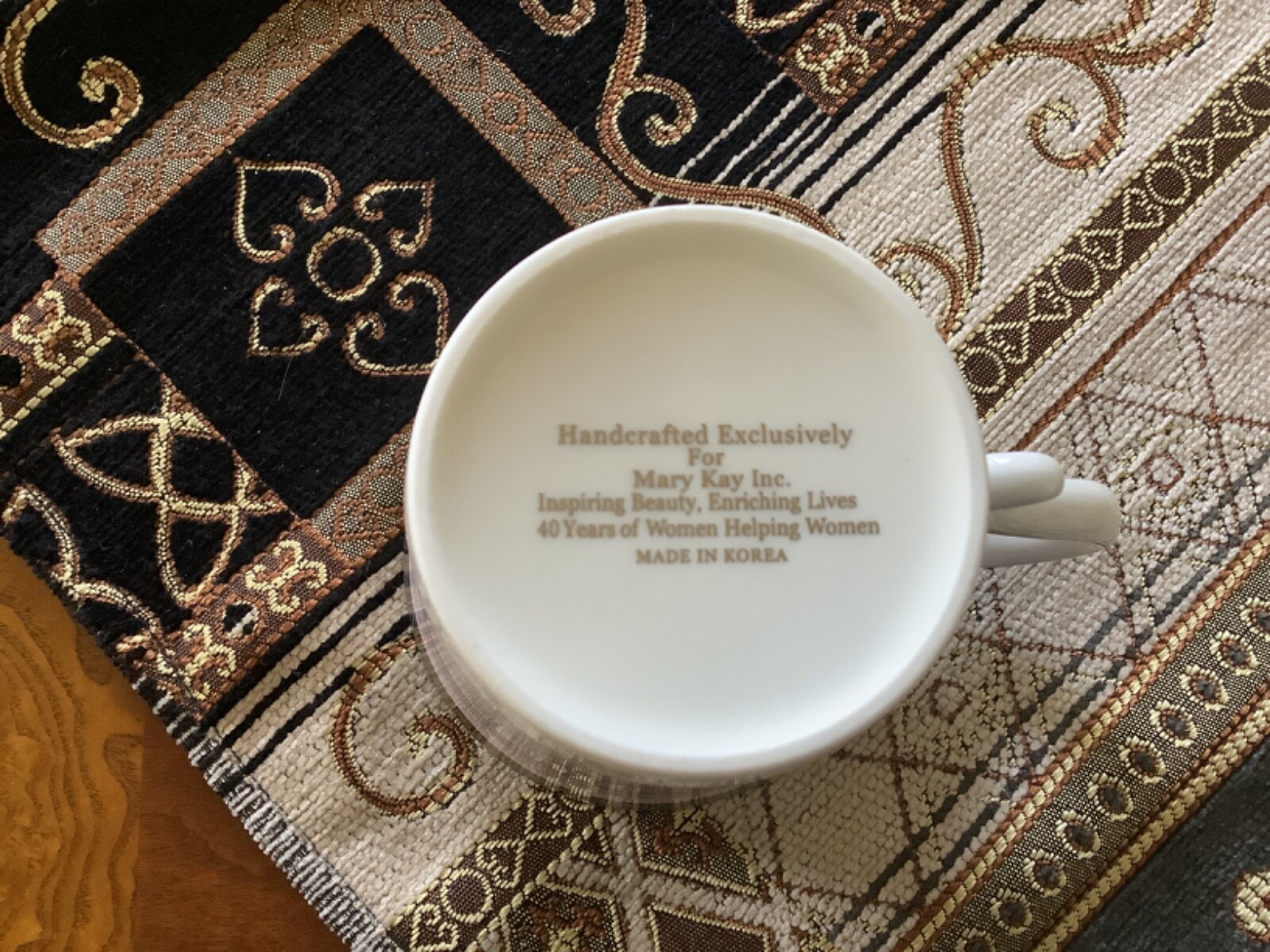 Mary Kay cup Limited edition Mary Kay 40th Anniversary Porcelain Coffee ...