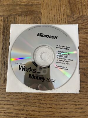 Microsoft Works And Money 2004 PC Software | eBay