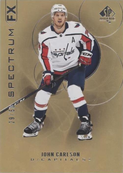 2020-21 SP Authentic - Bounty Spectrum Fx John Carlson #S-11 Gold /50 ...